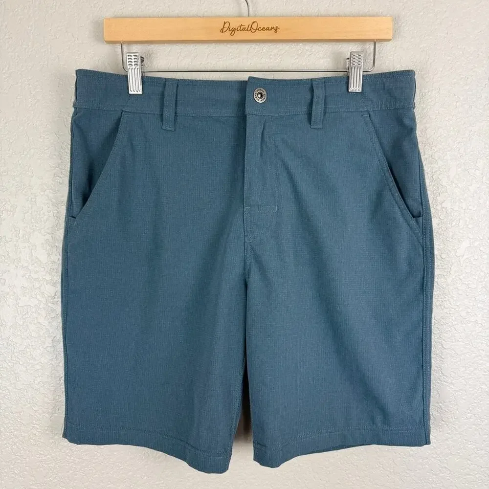 Prana | Shorts | Prana Hybridizer Short Grey Blue 32 X 8 Ripstop ...